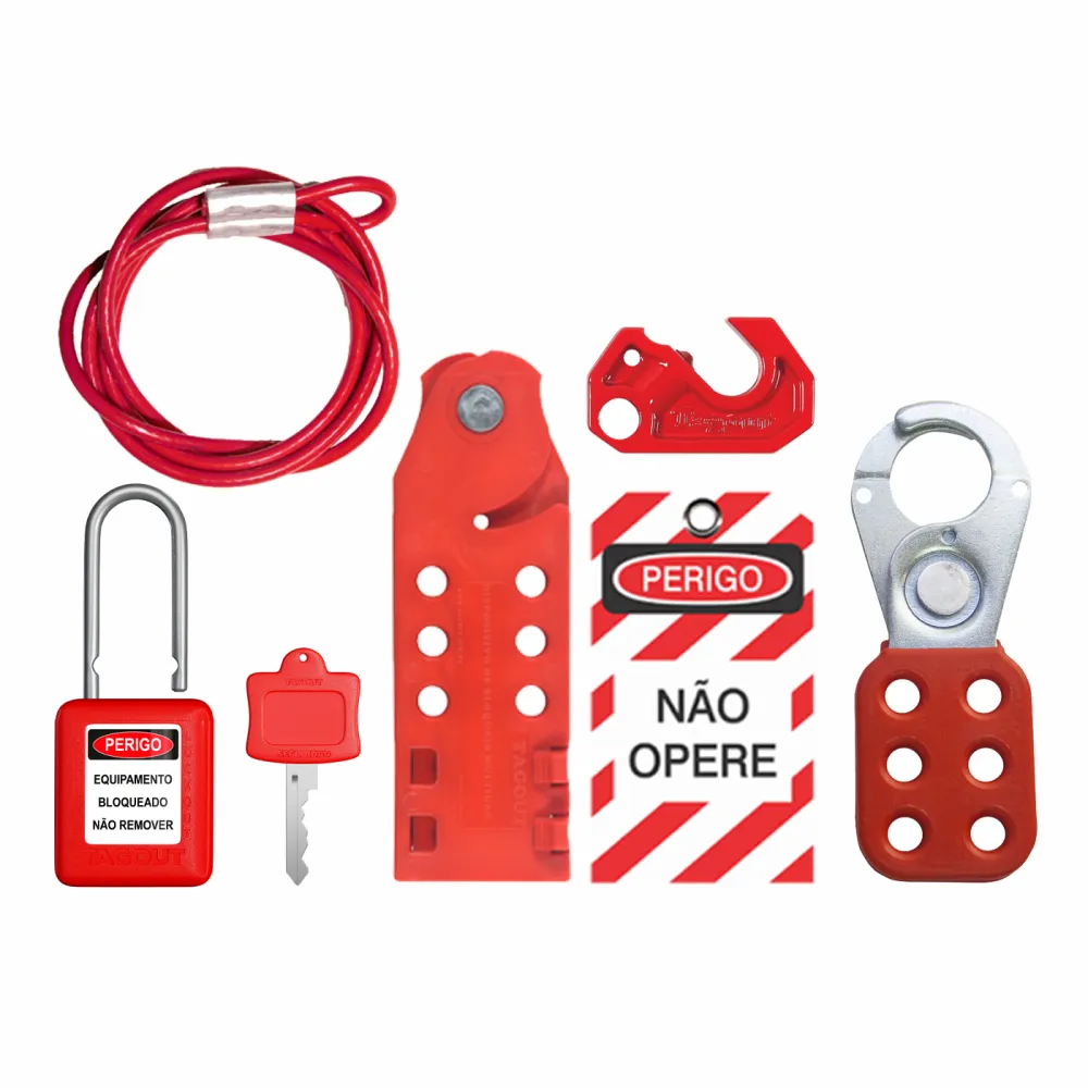 Kit de Bloqueio de Válvula Esfera, Registro (gaveta) e Borboleta - Tagout Kit de Bloqueio de Válvula Esfera, Registro (gaveta) e Borboleta - Tagout